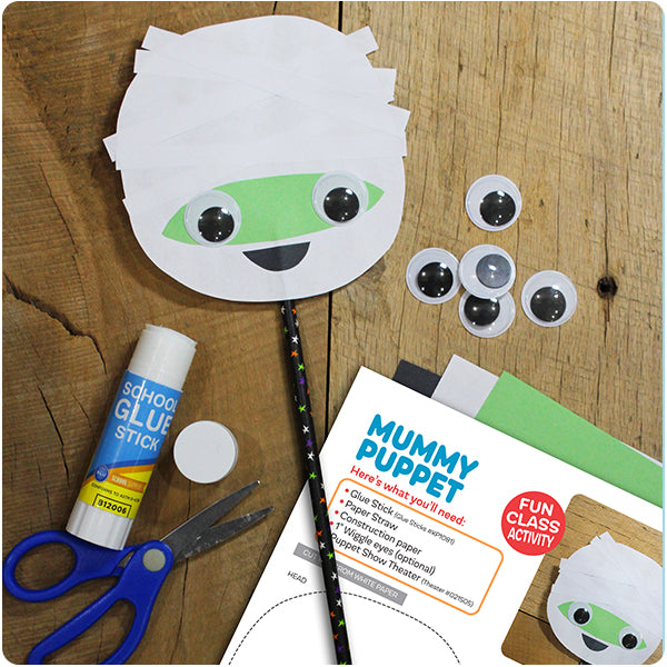 Mummy Puppet Craft Downloadable Template – Kipp Brothers