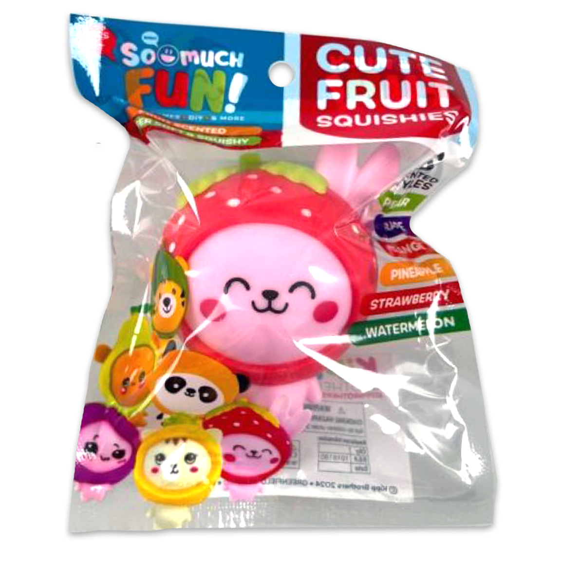 Squish and Squeeze Scented Fruit Buddy Balls - 12 Pieces Per Retail Re ...