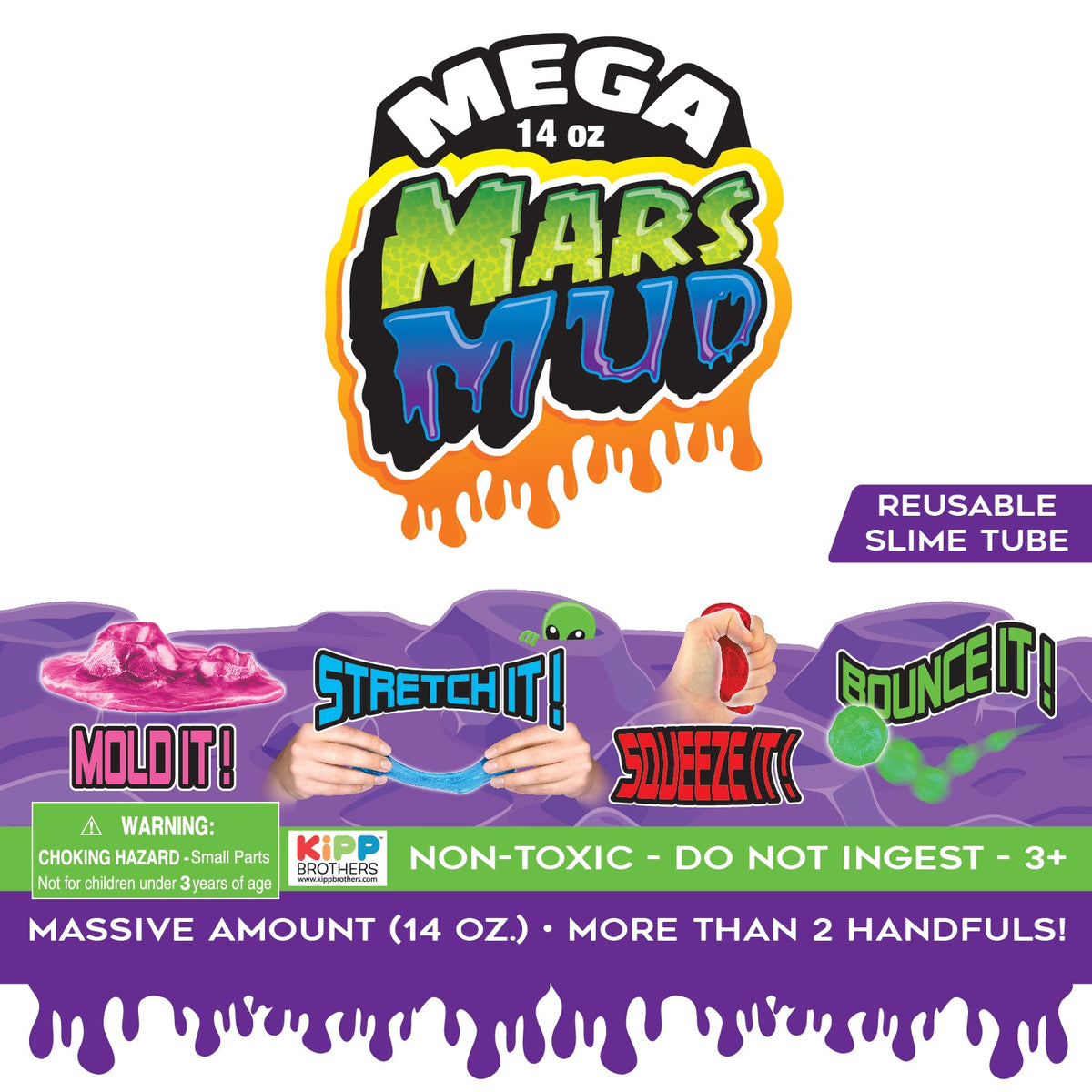 Mega Mars Mud Slime - 12 Pieces Per Display 26668 – Kipp Brothers