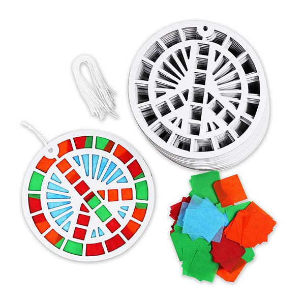 DIY Tissue Paper Peace Sign Suncatcher – Kipp Brothers