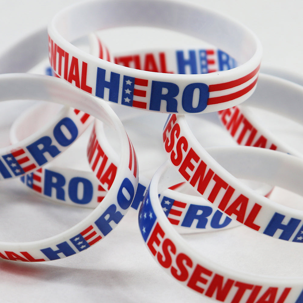 ITEM NUMBER KP4172 ESSENTIAL HERO SILICONE WRISTBAND 24 PIECES PER DIS ...