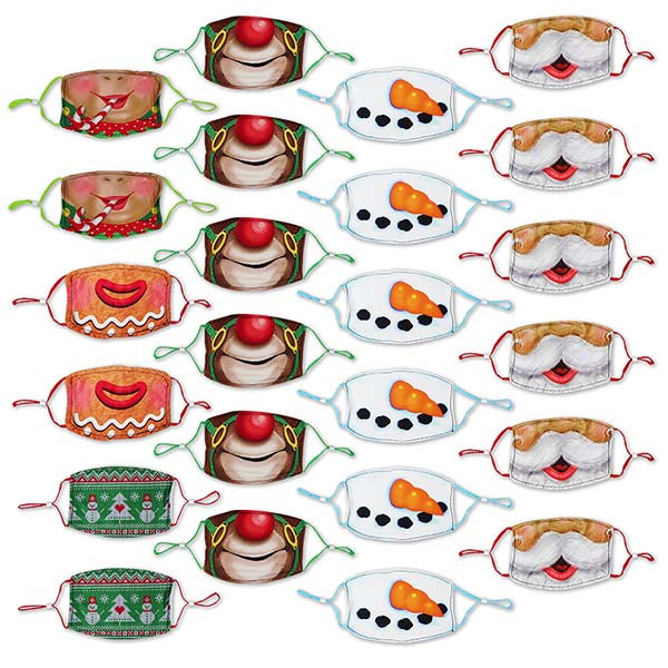Child Size Christmas Polyester Masks - 24 Pack – Kipp Brothers