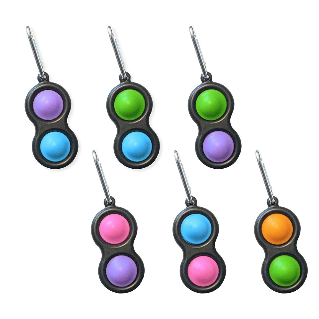 Black Fidget Popper Keychain - 6 Pack – Kipp Brothers