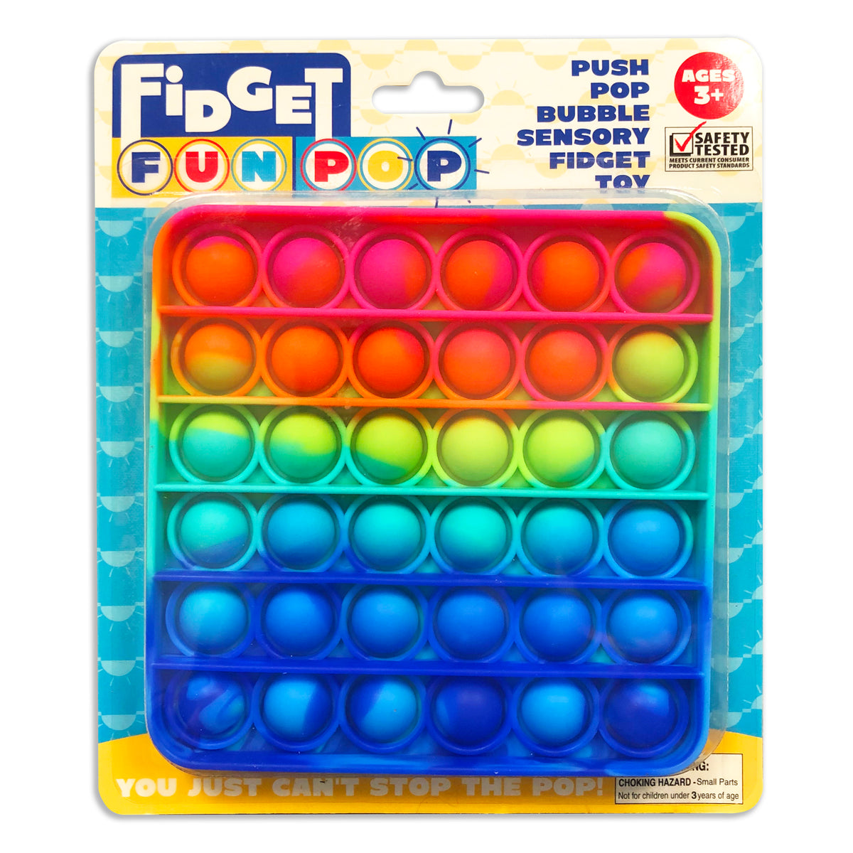 Fidget Fun Pop - Rainbow Square – Kipp Brothers