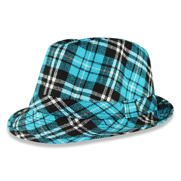 Blue Plaid Fashion Fedora – Kipp Brothers